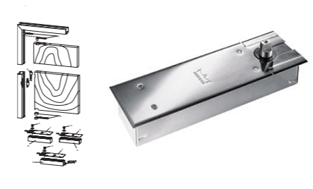 American Locksets. Dormakaba BTS80 D-3-74010 - Floor Concealed Closer ...